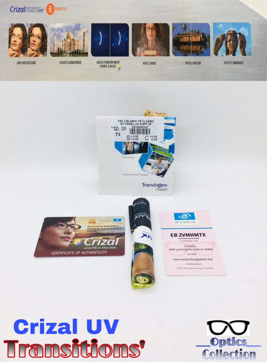 FSV Crizal Transitions Classic 1.56 Index Imported – Optics Collection